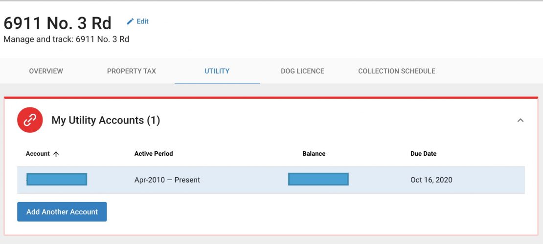 How do I unlink my Utility account - MyRichmond Help